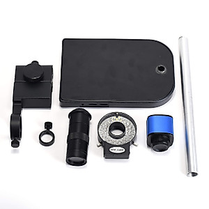 HAYEAR 16MP 1080P HDMI Digital Microscope Camera Set 8X-100X Magnification Zoom Lens 40LED Adjust Illumination Stereo Bracket Platform