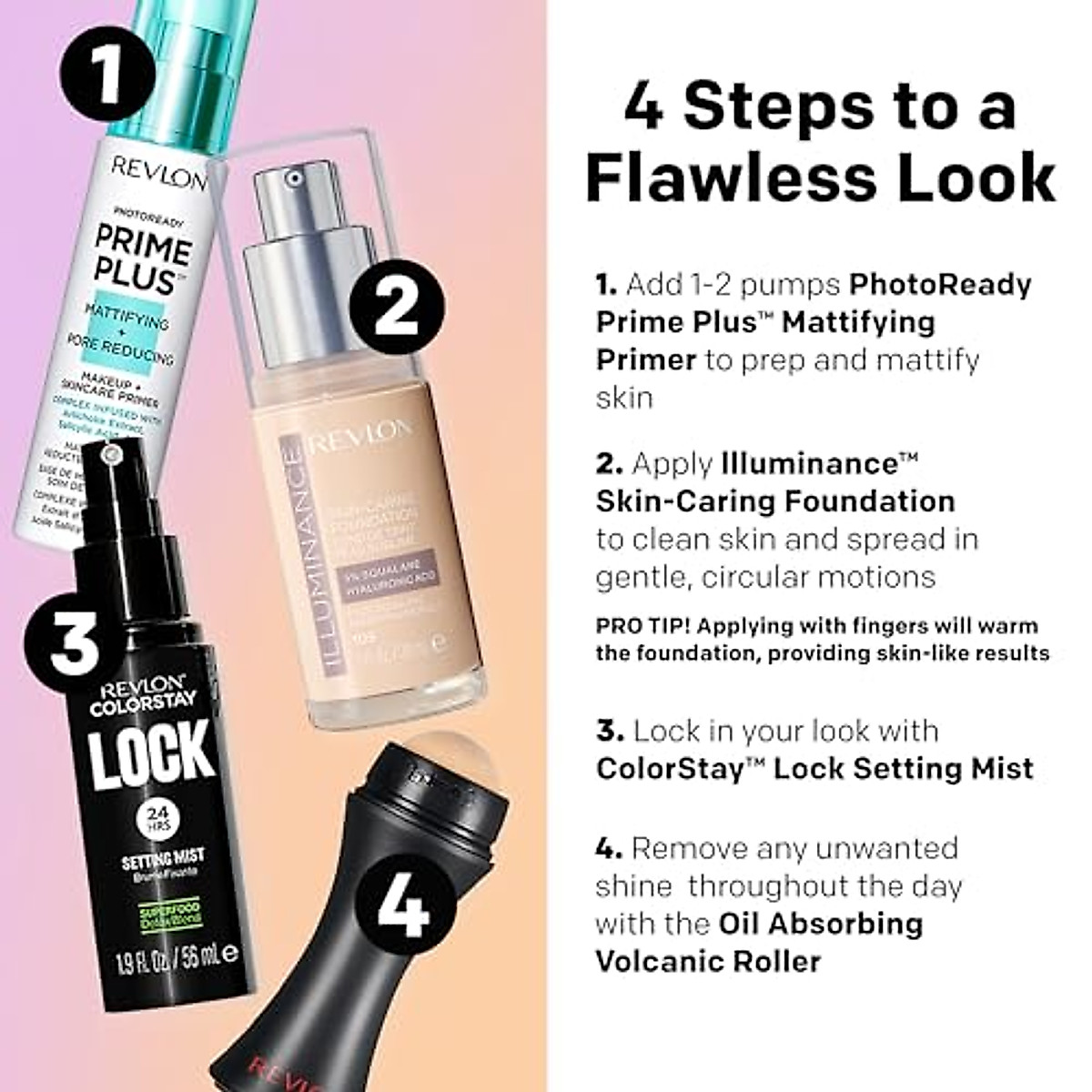 Revlon Illuminance Skin-Caring Liquid Foundation, Hyaluronic Acid, Hydrating and Nourishing Formula with Medium Coverage, 201 Creamy Natural (Pack of 1)