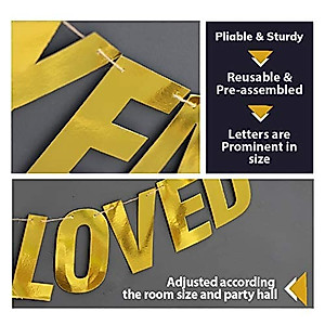 18th birthday banner -18th birthday decorations - 18 Years Loved - Gold Banner - 18th Birthday Party - Birthday Banner - Eighteen Banner - 18th Party Decorations -18th Party Banner-anniversary decor