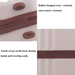 Exttlliy Mini Hard Shell Hard Travel Luggage Cosmetic Case, Small Portable Carrying Case Suitcase for Makeup (Rose Gold)