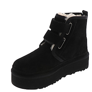 UGG Unisex-Child Neumel Platform Boot, Black, 2
