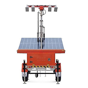 Mobile Lighting Tower with 4 Jack Supports Light Tower Hydraulic Lighting Tower with Diesel Engine