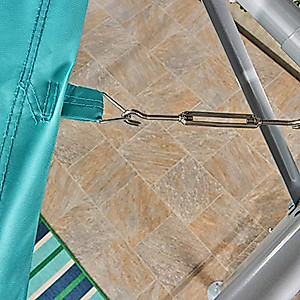 Christopher Knight Home Gladys Outdoor 11.5' x 11.5' Modern Gazebo Canopy, Teal and Silver