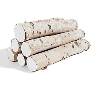 6 Pack Birch Logs Decorative Birch Branches Natural Birch Log for Decoration,Crafts,DIY, Fireplace Decor Firewood(Birch Logs:2.3"-3.2" Dia. x 16.5" Length)