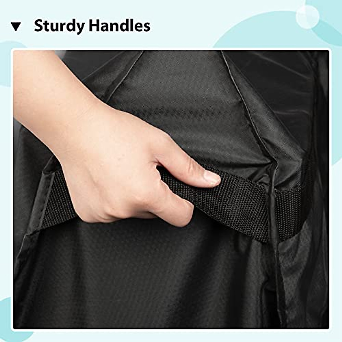 MR. COVER 3-Seater Outdoor Couch Cover Waterproof, 80 Inch Patio Furniture Cover for Sofa, Heavy Duty 600D Polyester & Double-Stitched Seams, Classic Black