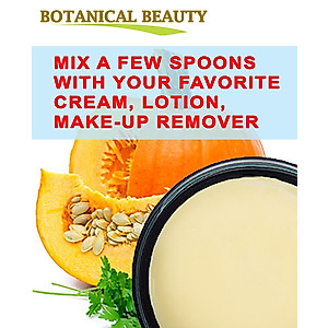 Botanical Beauty' PUMPKIN SEED OIL BUTTER Australian Natural VIRGIN UNREFINED RAW for Face, Skin, Damaged Hair, Lip, Nails 4 Fl.oz.- 120 ml