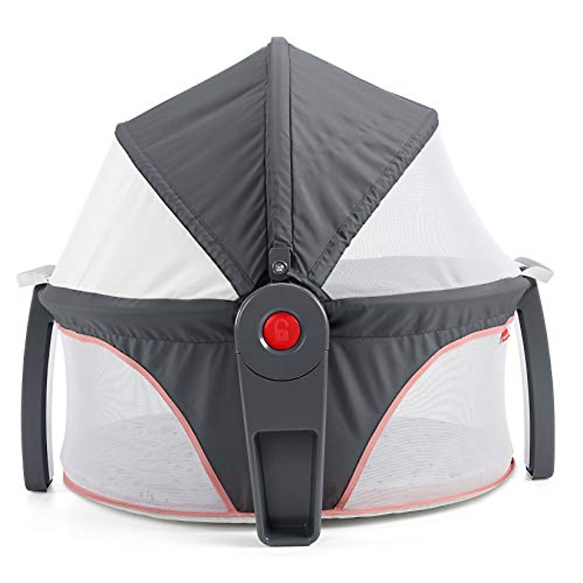 Fisher-Price Portable Bassinet and Play Space On-The-Go Baby Dome with Developmental Toys and Canopy, Pink Pacific Pebble
