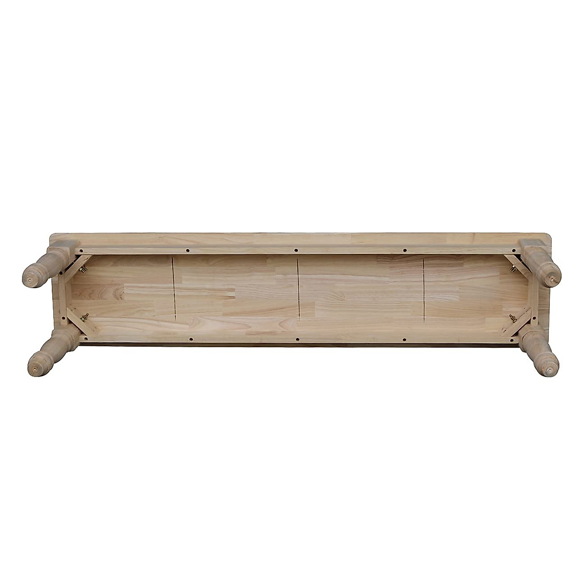 International Concepts Farmhouse Bench, Unfinished