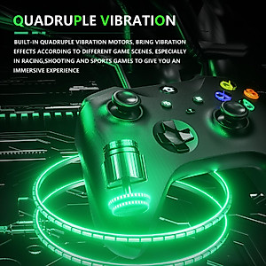 SZYUYU 【Upgraded Wireless Controller with 2.4GHZ Wireless Adapter for Xbox One/Xbox One S/Xbox One X/Xbox Series X/Xbox Series S Consoles,Steam PC Windows 10 and above, Black
