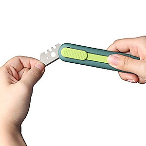 Nova Safety Knife, Utility Knife, Compact Cut, Box Cutter, Ambidextrous Design, Replaceable and Durable Blade, Ideal for Heavy Duty Cut, Warehouse, Home, for Cutting Boxes, Cartons, Parcels. (3 Pack)