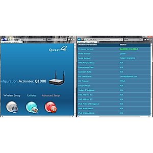Actiontec Q1000 for Qwest Wireless N VDSL Modem Router