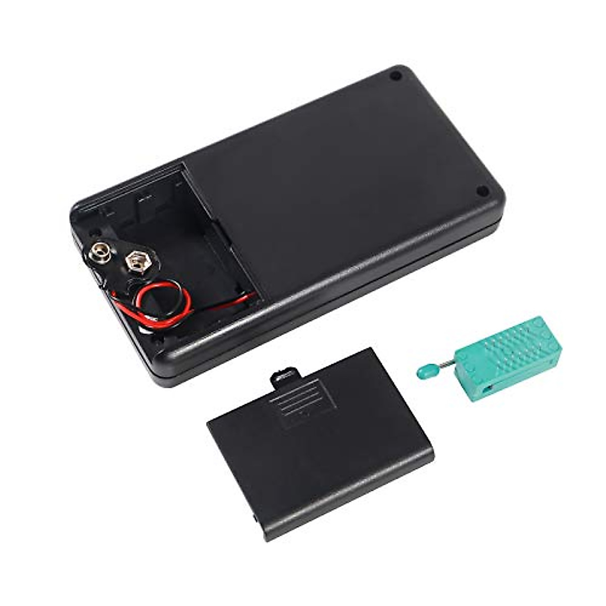 1PACK Transistor Tester,Mosfet Transistor Capacitor Tester, Mega328 NPN PNP Transistor Diode Resistor Inductor Capacitance MOS SCR ESR Meter Automatic Checker Detector(not Included DC9V Battery)