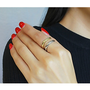 CloseoutWarehouse 925 Sterling Silver Thumb Ring Size 9