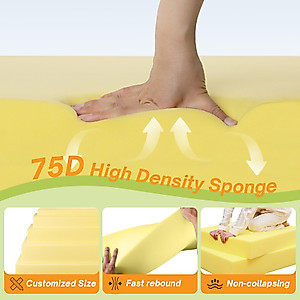 RULAER Custom Outdoor Bench Cushions Bay Window Cushions for Outdoor/Indoor Furniture Patio Chair Cushions Porch Swing Cushions Window Seat Cushions Indoor (Custom Color, Custom Size)