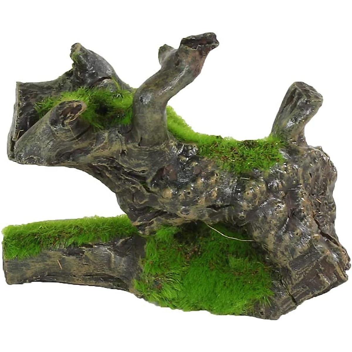 Penn-Plax Aqua-Flora Aquarium Living Resin Decorations with Embedded Glosso Plant Seeds: Naturally Inspired Bogwood 3-Piece Bundle – Safe and Healthy for Freshwater Fish