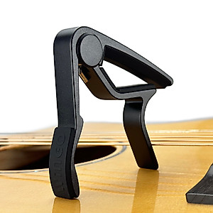 WINGO Guitar Capo for Acoustic and Electric Guitars with 5 Picks for Free, Black.