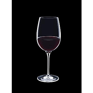 Luigi Bormioli Vinoteque 20 oz Ricco Red Wine Glasses, 6 Count (Pack of 1), Clear