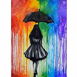 Diamond Painting Kits, Ukontagood 5D Drill Jewel Paint by Numbers for Adults and Kids with Diamond Art Painting Kits, Perfect for Home Decoration and Room Wall Decor (12x16inch)