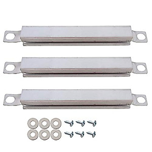 YIHAM KC634 BBQ Parts Stainless Steel Gas Grill Crossover Carryover Tube Channel Burner Replacement for Charbroil, Kenmore and Others, 7 1/4 inch, Set of 3
