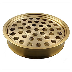 Communion Ware Holy Wine Serving Tray with A Cover - Stainless Steel (Brass/Gold)
