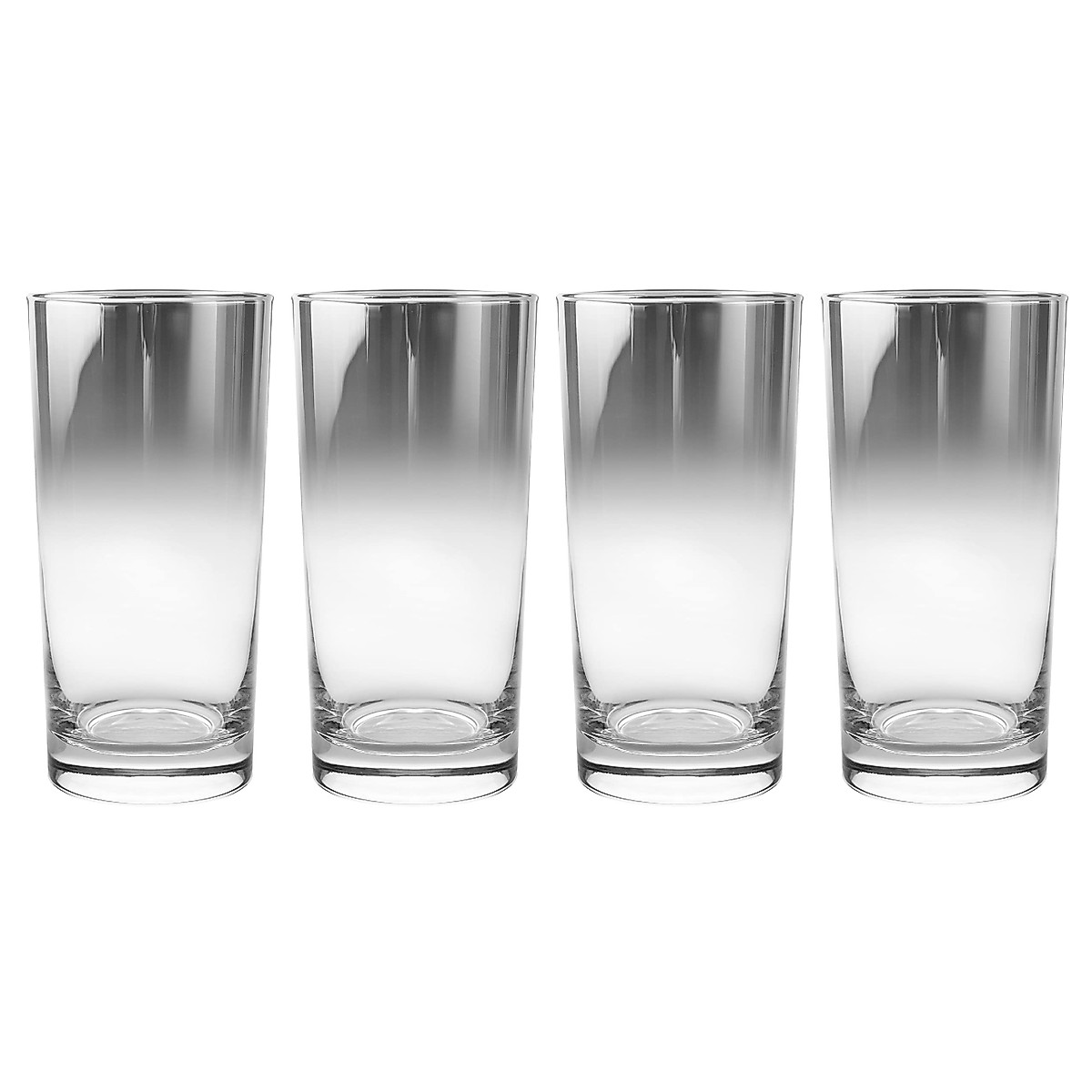 Barski Highball Glass -Drinking Tumblers - Glasses - Smoked - for Water, Juice, Wine, Beer and Cocktails - Set of 4-12 Oz. - Made in Europe