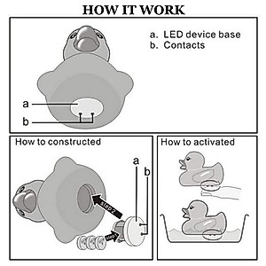 Bath Toys for Toddlers Baby 8 Pack Light Up Toys - Bathtub Toy Flashing Colourful LED Light Shower Bathtime for Kids Infants Toddler Child Preschool Bathtub Bathroom Shower Games Swimming Pool Party