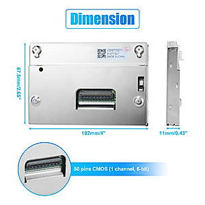 X AUTOHAUX LCD Display Color Screen LQ042T5DZ11 4.2" for 150MPH Speedometer Instrument for Ford Escape 2014-2016 for Ford Focus 2013-2016 50 Pins CMOS Clear Resolution LCD Module Anti Scratch