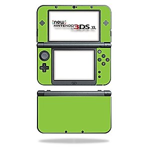 MightySkins Skin Compatible with New Nintendo 3DS XL (2015) Cover wrap Sticker Skins Solid Lime Green