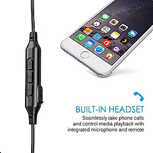 MEE audio BTX1 Bluetooth wireless universal MMCX adapter cable with Qualcomm aptX® technology, microphone, and remote (Black)
