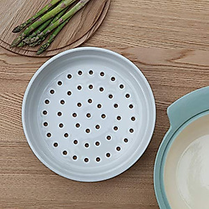 BergHOFF Ron Stock Pot Stoneware Steam Tower Insert, White