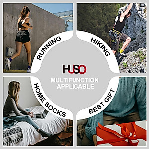 HUSO Tennis Socks Cushioned Low Ankle High Performance Fashion Cool Athletic Running Socks for Men Women 2 Pairs (White, Black, L/XL)