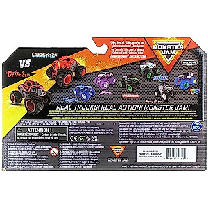 Monster Jam 2023 Official 1:64 Scale Diecast Truck 2-Pack Series 25 Octon8er vs Crushstation