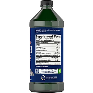 Carlyle Norwegian Cod Liver Oil | 16oz | Pack of 3 Bottles | Liquid Unflavored Fish Oil Supplement | Non-GMO, Gluten Free