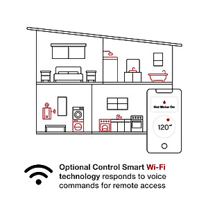 Rinnai RL94iP Tankless Hot Water Heater, 9.8 GPM, Propane, Indoor Installation