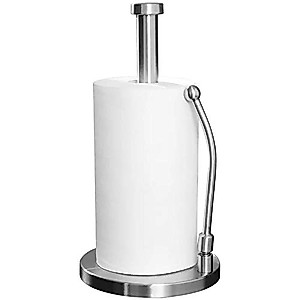 NILICAN Stainless Steel Vertical Roll Paper Towel Holder Kitchen Bedroom Bathroom
