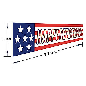 Military Retirement Banner, Army Navy Air Force Marine Corps Police Happy Retirement Party Sign