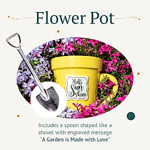 Divinity Boutique Yellow Flower Pot Mug - Hello Sunshine
