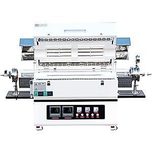 1200C 2-Zone Top-Open Tube Furnace W/Kanthal Heating Elements Tube 60mm Size, UL/CSA Certified (TFM2.1200.60)