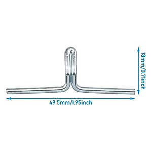 WHYHKJ 50pcs Lawn Chair Webbing Clip Spring Steel Lounge Chairs Leisure Chair Webbing Clip for Sofa Chair Furniture