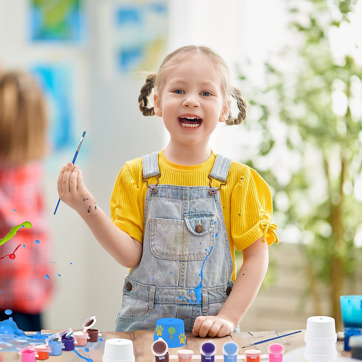 3-Pack Make A Wind Chime Kits - Arts & Crafts Construct & Paint Wind Powered Musical Chime DIY Gift for Kids, Boys & Girls