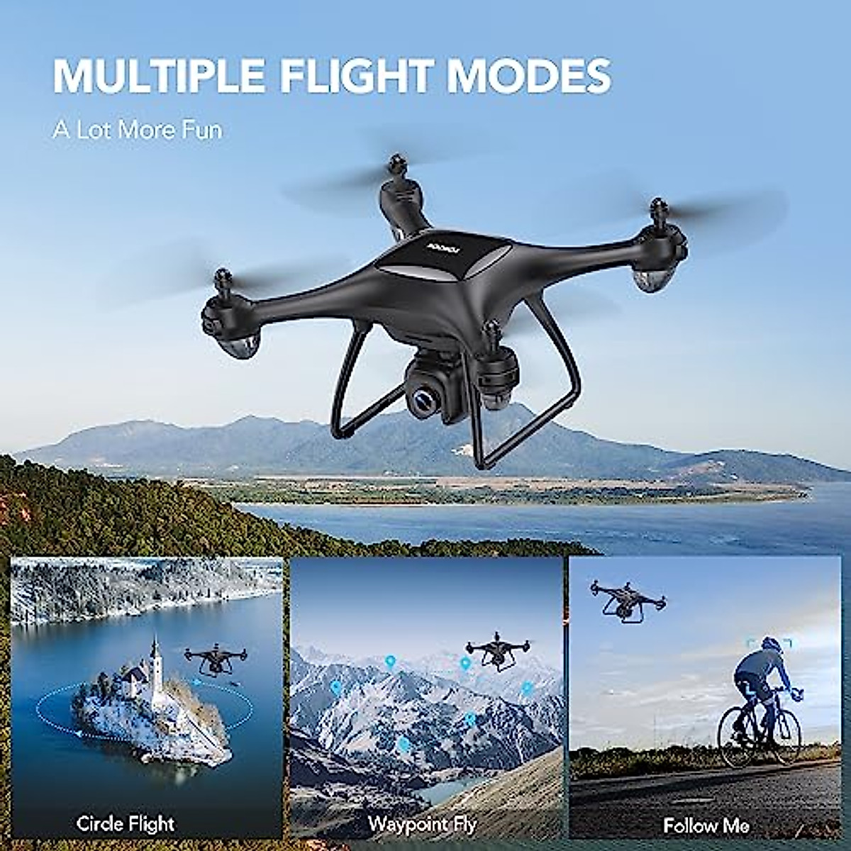 TOMZON P5G Drones with Camera for Adults 4K, FPV GPS Camera Drone 5G WiFi Transmission for Beginner, Auto Return Home, Follow Me, Custom Flight Path, Under 249g, 36 Mins Long Flight with Carrying Bag