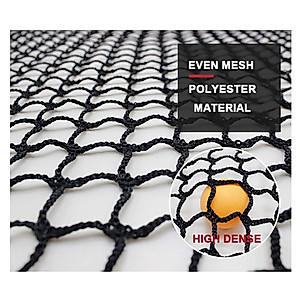 Black Stair Net Baby Protective Netting, Stairway Railing Safety Net for Children Pets Toys, Nylon Mesh Net for Balcony Banister Guard, Fence Net, Cargo Net (Size : 1x3m(3x10ft))