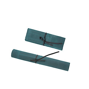 Denifiter Heavy Duty Waxed Canvas Chef Knife Storage Roll Bag With 7 Slots, Waterproof And Durable (Dark Green)