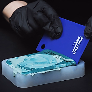 TotalBoat Flexible Resin Spreaders Set - Reusable Scrapers for Epoxy, Fillers, Putty, Caulk, Spackling Paste, Polyester Resin and Adhesives