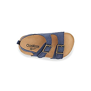 OshKosh B'Gosh Boy's Bruno Sandal, Navy, 12 Little Kid