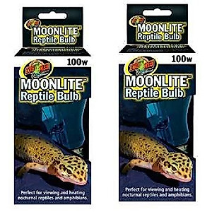 (2 Pack) Zoo Med Moonlite Reptile Bulbs - 100 Watts each