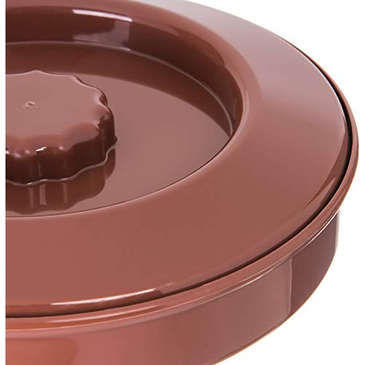 Carlisle FoodService Products 047528 Stackable Tortilla Server w/Lid, 7-1/4" / 2", Lennox Brown