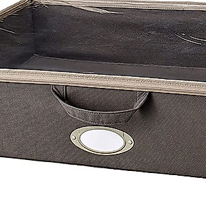 ClosetMaid 3149500 Under Bed Spacious Durable Fabric Organizer Multiple Item Rectangular Nonwoven Polypropylene Storage Bag, Charcoal (2 Pack)