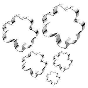 Clover Cookie Cutter Set - 5 Piece St. Patrick's Day Irish Shamrock Cookie Cutters Stainless Steel