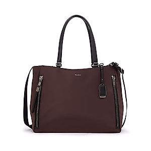 TUMI - Voyageur Valetta Large Tote - 15" Laptop Purse for Business, Travel - Stain, Water-Resistant - Crossbody Strap - Deep Plum